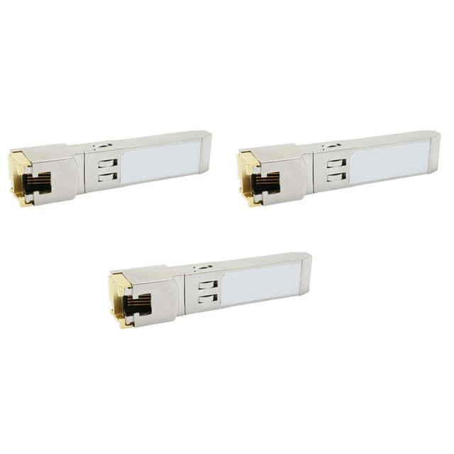 3X MODULE GIGABIT RJ45 SFP 10/100/1000Mbps SFP ÉMetteur-Récepteur RJ45 ...