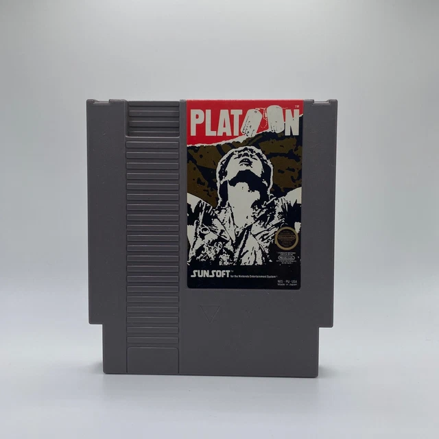 PLATOON (NINTENDO ENTERTAINMENT System NES) Cart Only Authentic $9.50 ...