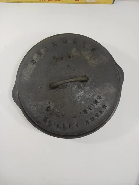GRISWOLD #9 CAST Iron Self Basting Skillet Lid / Cover £246.11 ...