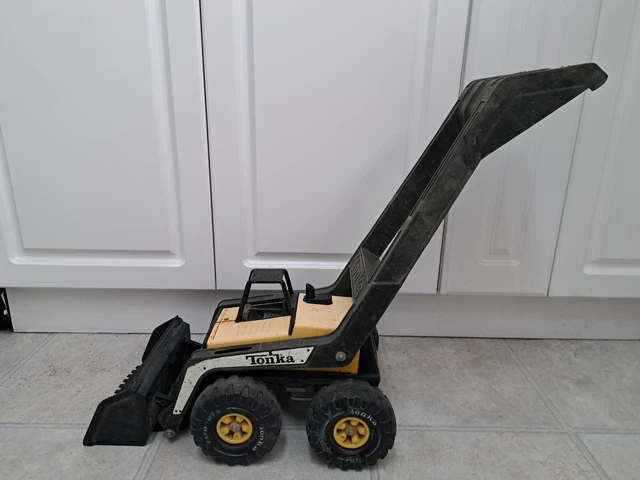 VINTAGE MIGHTY TONKA Strong Arm Front End Loader 1970's FRENCH DECALS ...