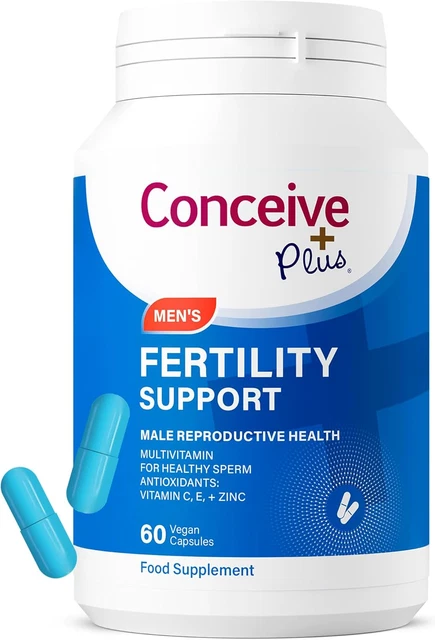 CONCEIVE PLUS MALE Fertility Supplements - Boost Sperm Count, Motility ...