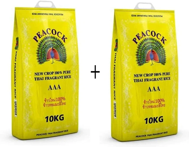 20KG PEACOCK THAI Hom Mali Fragrant Rice £53.99 - PicClick UK 20KG PEACOCK THAI Hom Mali Fragrant Rice £53.99 - PicClick UK