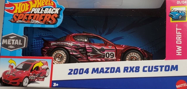 HOT WHEELS PULL-BACK Speeders 2004 MAZDA RX8 personnalisé EUR 20,15 ...