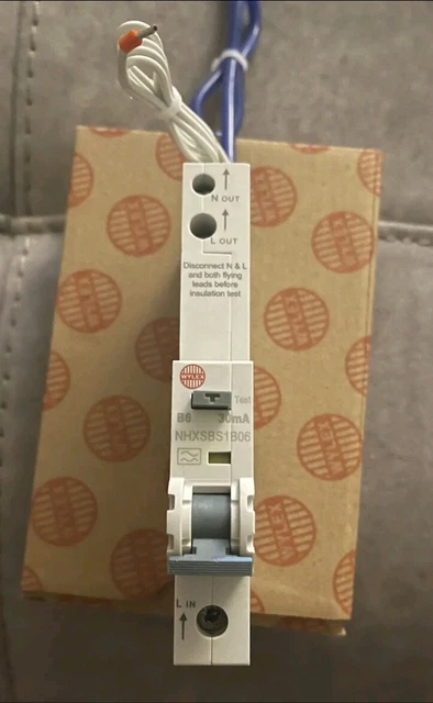 WYLEX RCBO 6 Amp 30mA Type B 6A NHXSBS Range B6 NHXSBS1B06 £13.99 ...