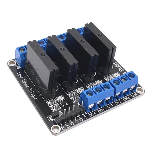 24V 4 CHANNEL Solid State Relay Module 240V 2A Output £11.04 - PicClick UK