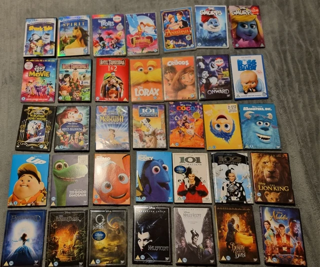DISNEY, DISNEY PIXAR, Dreamworks Dvd Bundle Job lot sale 35 disc ...