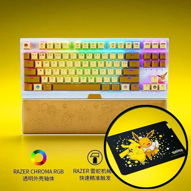 POKEMON RAZER EEVEE Keyboard Limited Edition Mauspad und Rest dabei EUR ...