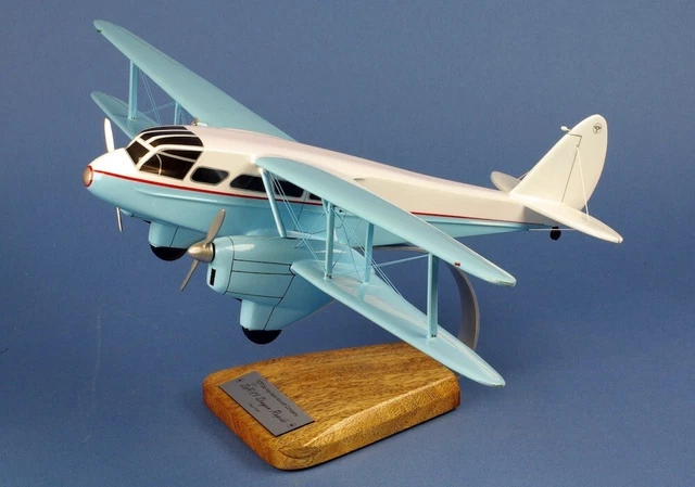 DE HAVILLAND DH.89 Dragon Rapide Desk Top Display Wood Model 1/55 AV ...