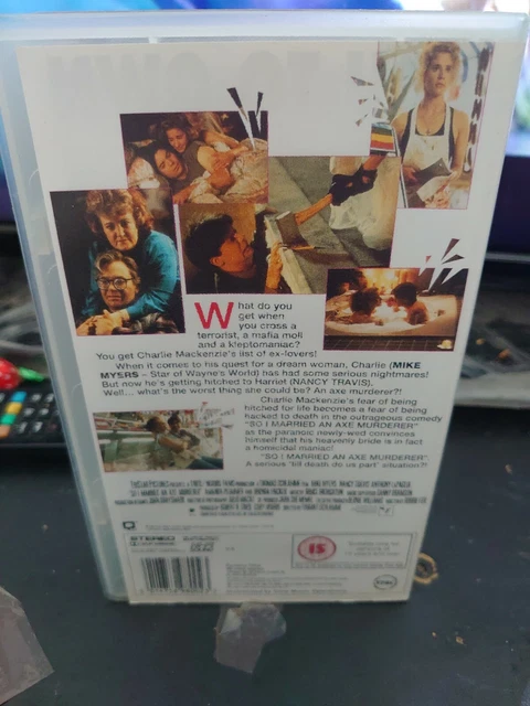 SO I MARRIED An Axe Murderer VHS Video Mike Myers £3.68 - PicClick UK
