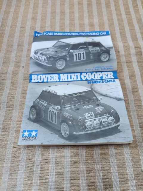 TAMIYA ROVER MINI Cooper Instructions - Classic Tamiya - More Listed £ ...