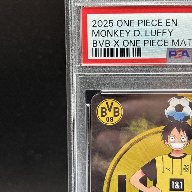 PSA 10 MONKEY D Luffy ST13-003 BVB Borussia Dortmund ONE PIECE Matchday ...
