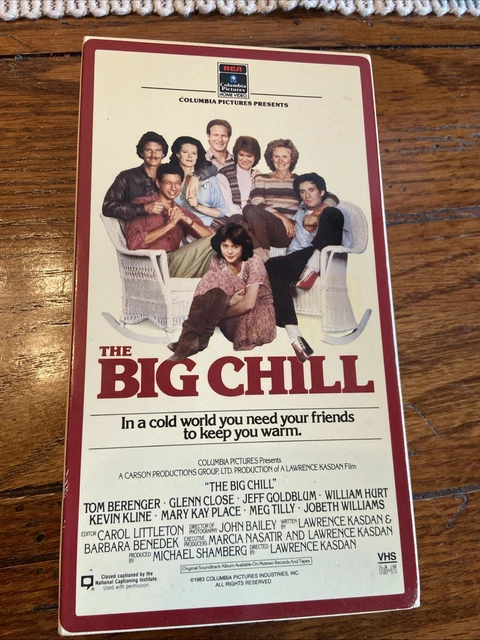 THE BIG CHILL, VHS, 1987, Tom Berenger, Glenn Close, Jeff Goldblum £2. ...