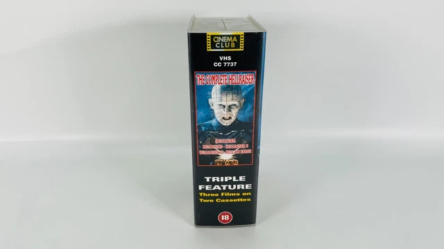 THE COMPLETE HELLRAISER Collection 3 Movie Double VHS Video Cassette ...