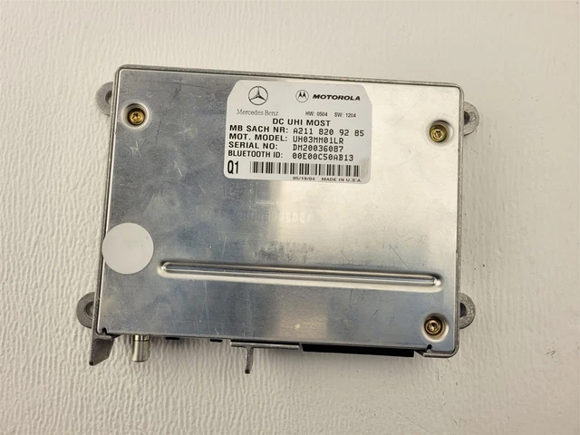 2004 MERCEDES E320 W211 Bluetooth Control Module Unit Ecu A2118209285 £ ...