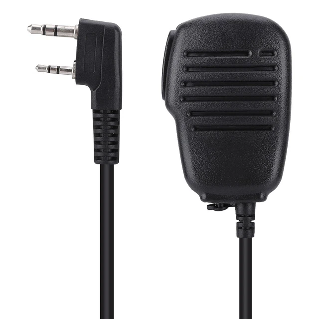 2 PIN MINI PTT Speaker MIC Walkie Talkie Accessories For UV5R 888S F ...