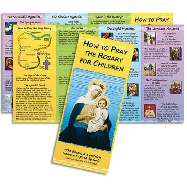HOW TO PRAY the Rosary Prayers Catholic Christian Instruction Booklet £ ...