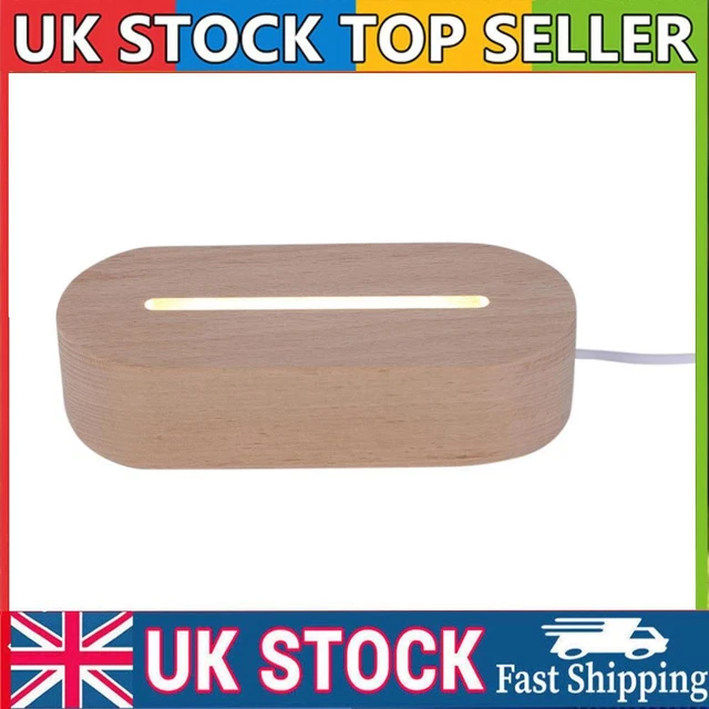 OVAL DISPLAY PEDESTAL - LED Lights Display Base with USB (White Light ...