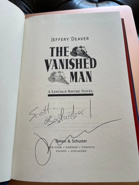THE VANISHED MAN von Jeffrey Deaver (Hardcover, 2003) 1. Auflage ...