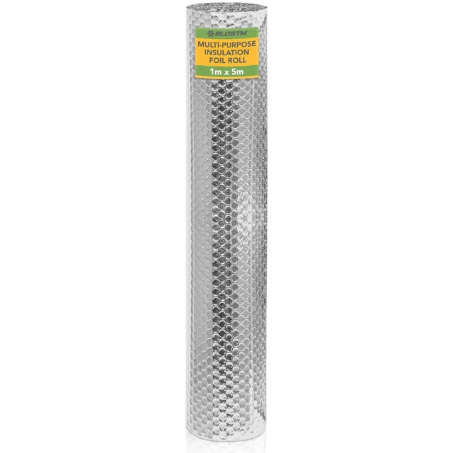 BLOSTM MULTI PURPOSE Foil Insulation Roll Radiator Reflector Panels (1m ...