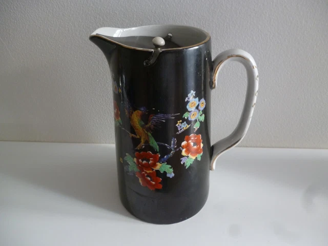 MARTIN HANLEY WATER Jug Hand Painted Bird & Flowers £19.99 - PicClick UK