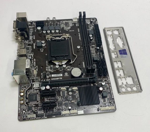 GIGABYTE GA-H110M-S2H REV: 1.0 Socket 1151 DDR4 Micro ATX Motherboard with I/O £46.99 - PicClick UK