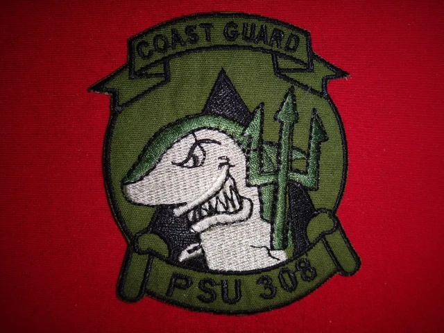 ÉTATS-UNIS COAST GUARD Port Sécurité Unité PSU-308 Attenué Patch EUR 12 ...