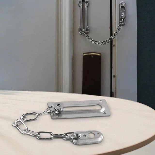LOCK GUARD LATCH Lock Sliding Fastener Door Chain Guard Accessories ...
