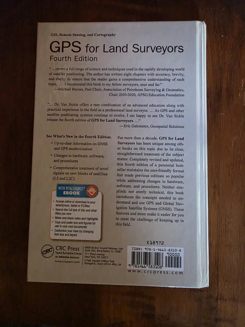 GPS FOR LAND Surveyors by Jan Van Sickle (2015, Hardcover) £11.09 ...