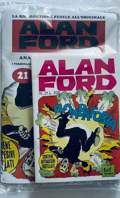 ALAN FORD ANASTATICA n. 23 con adesivi Magnus & Bunker Gazzetta EUR 10,50 - PicClick IT