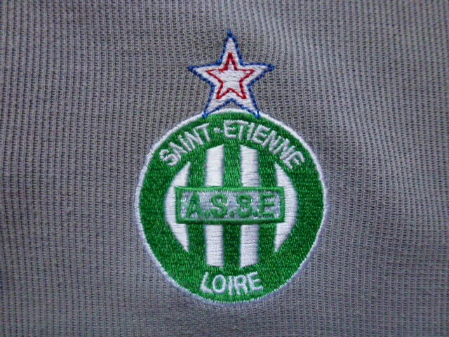 POLO ASSE SAINT Etienne taille M logo brodé marque DUARIG gris & noir ...