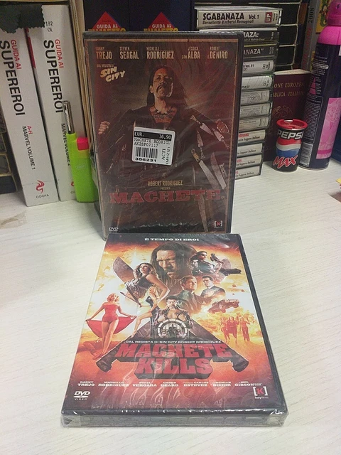 DVD MACHETE +MACHETE KILLS ROBERT RODRIGUEZ DANNY TREJO MEL GIBSON.2 ...