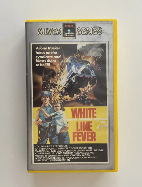 WHITE LINE FEVER [VHS] RCA Columbia Video Silver Series Ex-Rental Tape ...