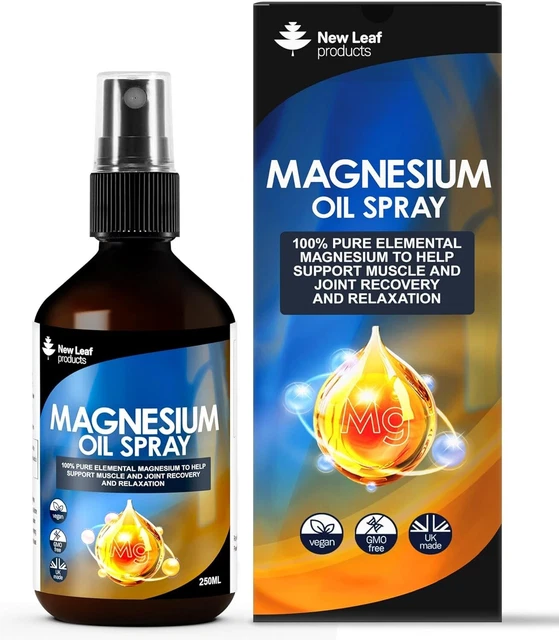 MAGNESIUM OIL SPRAY - 250ml Pure Magnesium Spray for Joints and Aching ...