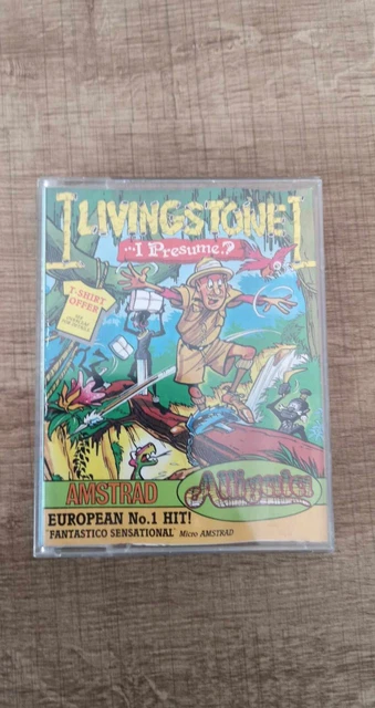 LIVINGSTONE JEUX AMSTRAD cassette cpc 464 complet et fonctionnel EUR 50 ...