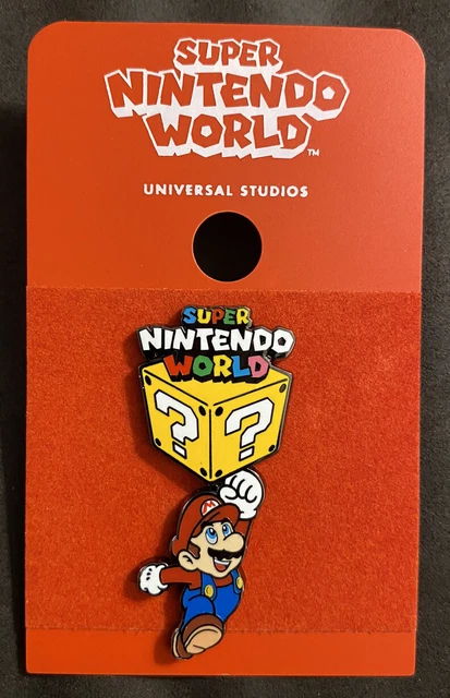 SUPER NINTENDO WORLD Universal Studios Hollywood MARIO BLOCK Pin PARK ...
