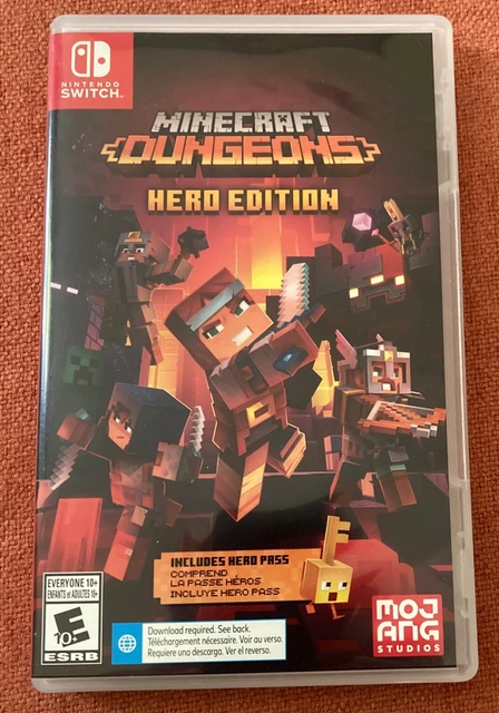 MINECRAFT DUNGEONS HERO Edition : Jeu Nintendo Switch avec étui EUR 9 ...