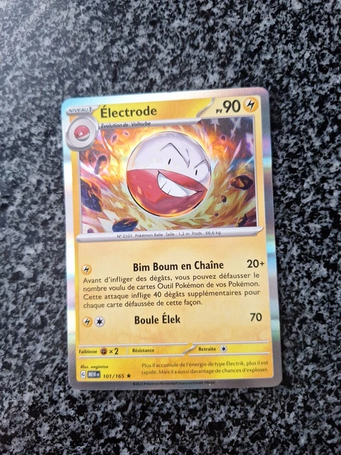 CARTE POKÉMON ELECTRODE Holographique 101/165 Ecarlate et Violet 3.5 151 EUR 1,00 - PicClick FR