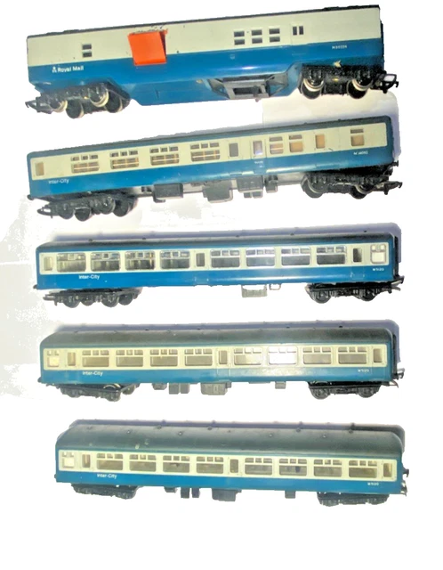 X4 BR INTER-CITY Passenger Coaches M5120x 3 and M14052, -plus Royal ...