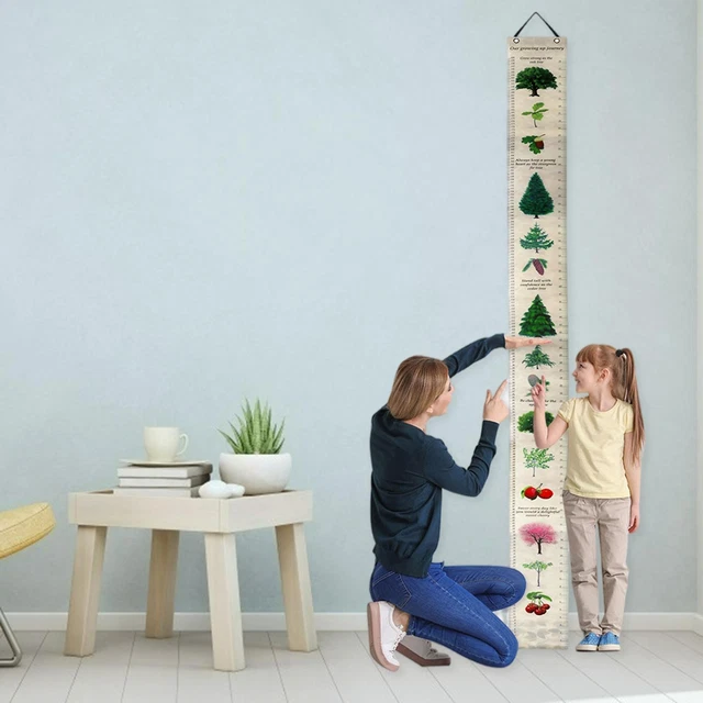 GROWTH CHART FOR Kids, Chart Wall Chart Height Wall Chart Art Hanging ...