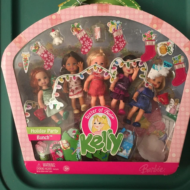 LOT OF 5 Mattel Kelly Dolls HTF Holiday Party Bunch set $79.99 - PicClick