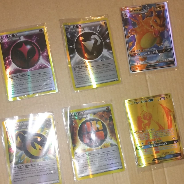 POKÉMON TCG SUN & Moon Charizard GX SM211 Tapu Koko w/ Plastic Cases 6 ...