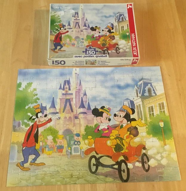 PUZZLE WALT DISNEY '' LE CHATEAU DE DISNEYLAND '' (150 pièces) + son ...
