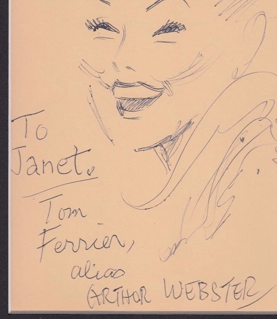 ARTHUR FERRIER ARTIST Original Signed Sketch Mounted Rare And ...