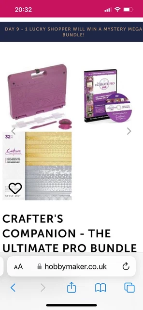 CRAFTERS COMPANION THE Ultimate Pro Scoring Tool Craft Board Papercraft ...