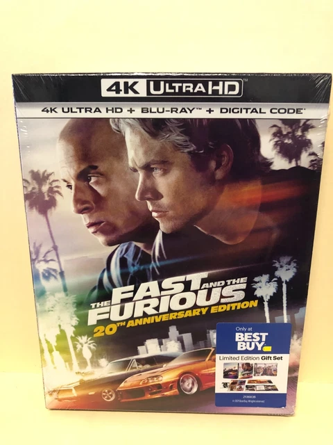 THE FAST AND the Furious 20th Anniversary 4K Ultra HD Steelbook New ...