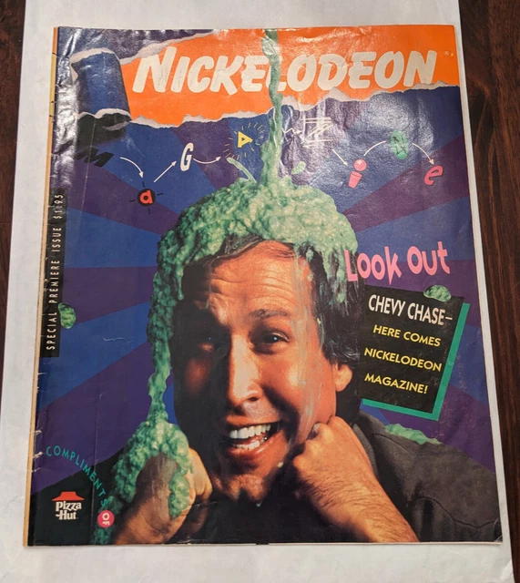 NICKELODEON MAGAZINE 90S First Premiere Issue Chevy Chase Pizza Hut ...