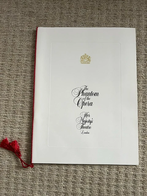 PHANTOM OF THE Opera Theatre London Official Souvenir Brochure ...