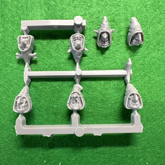 PARTI TESTA GOBLIN Warhammer Orcs notte bit x7 teste giochi punte ...
