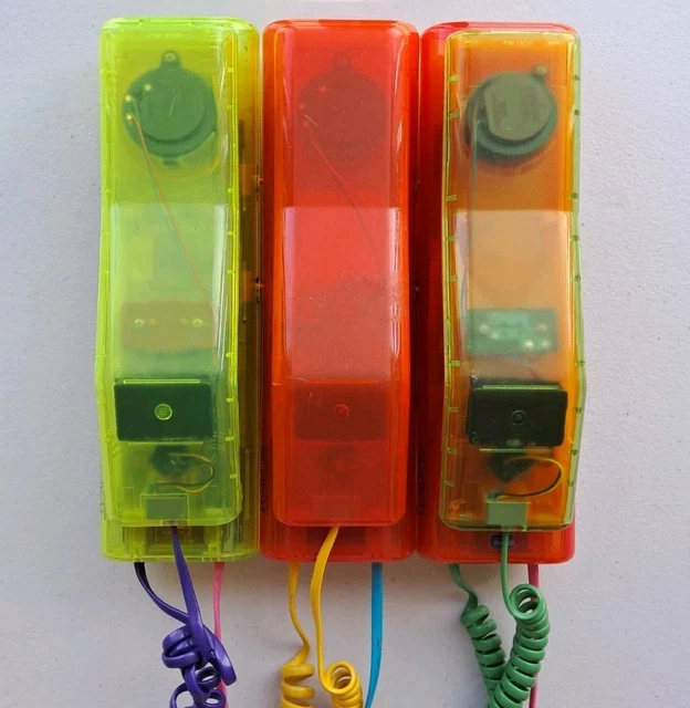 LOT OF 3 Vintage 80'S Swatch Twin Phone Phones Retro Telephones Film ...