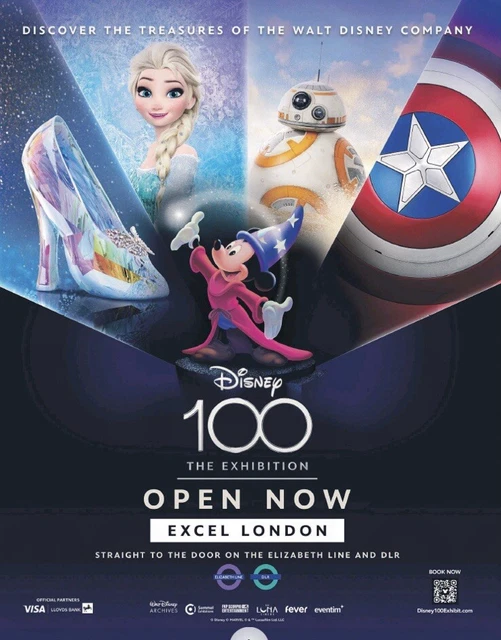 DISNEY 100 EXHIBITION Advert Newspaper Poster Advert Excel Ad Full Page ...